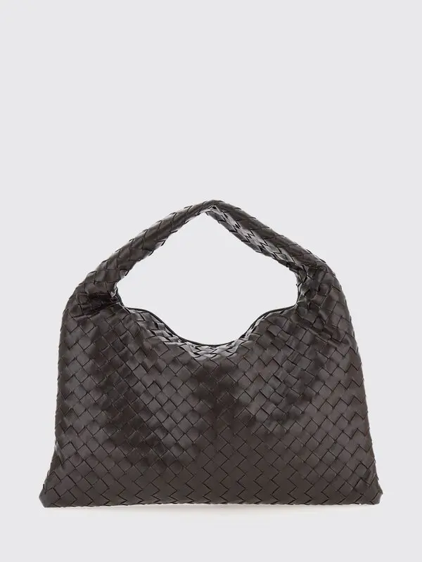 Bottega Veneta Hop Intrecciato Shoulder Bag With Woven Handle - Brown