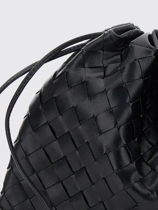 Bottega Veneta Intrecciato Calfskin Bucket Bag - Black