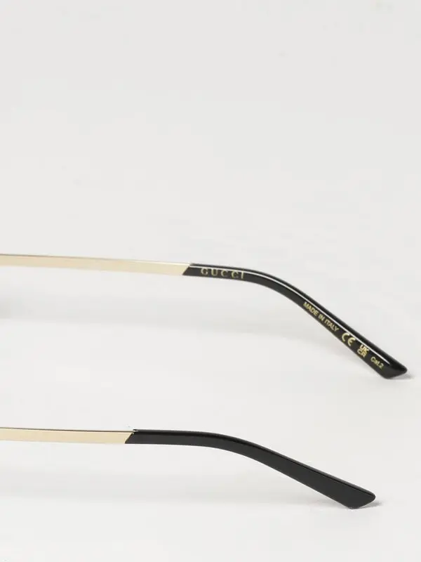 Gucci Gg Monogram Rectangular Metal Sunglasses