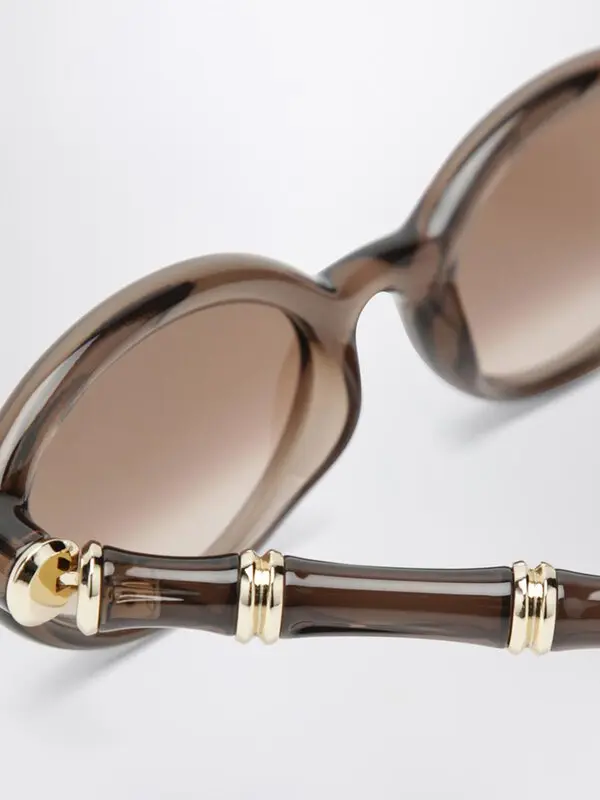 Gucci Bamboo Effect Acetate Sunglasses