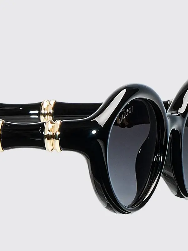Gucci Bamboo Effect Acetate Sunglasses