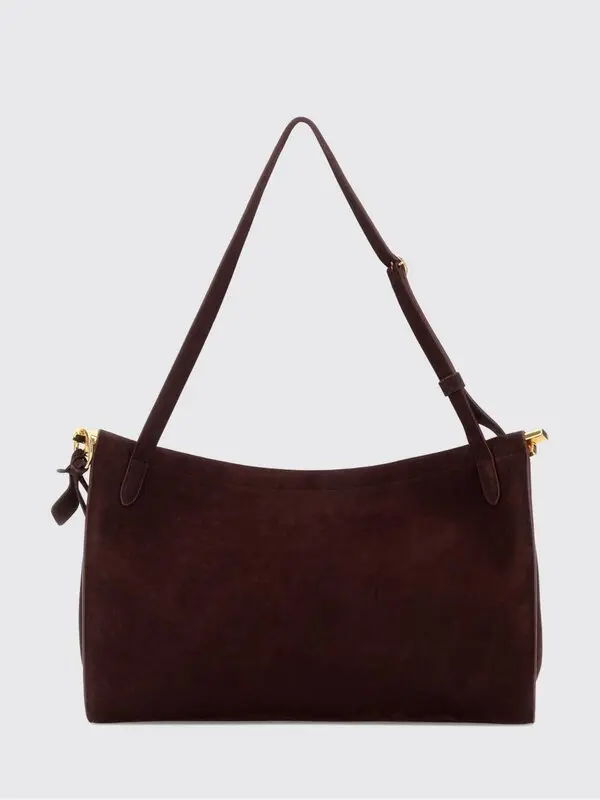 ALAIA Alaia "le Click" Shoulder Bag In Burgundy Nabuk