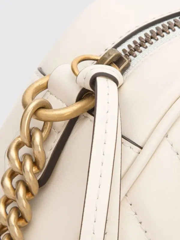 Gucci Gg Marmont Matelassé Chevron Nappa Shoulder Bag - White