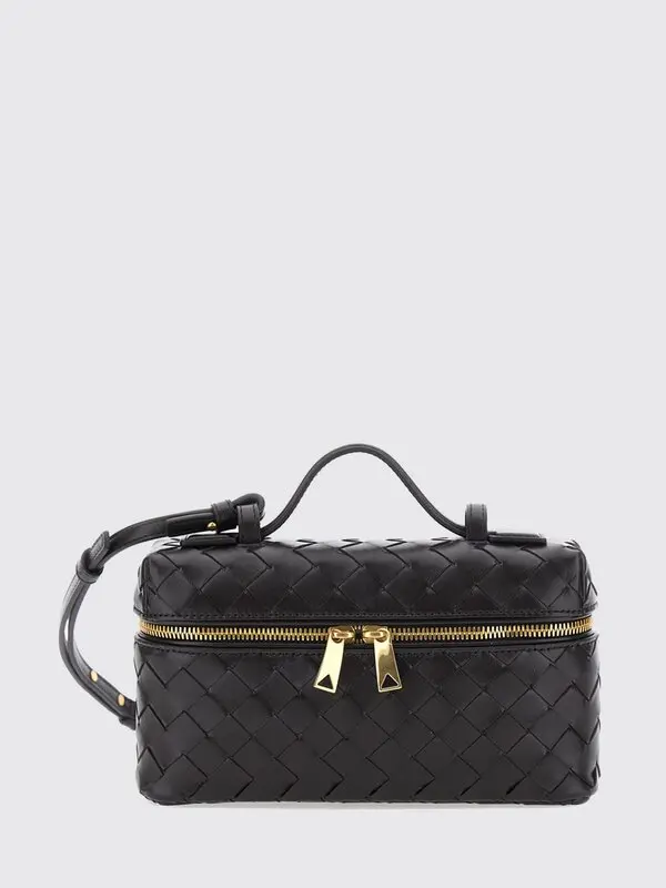 Bottega Veneta Big Bang Mini Intrecciato Calfskin Bag With Double Zip - Brown
