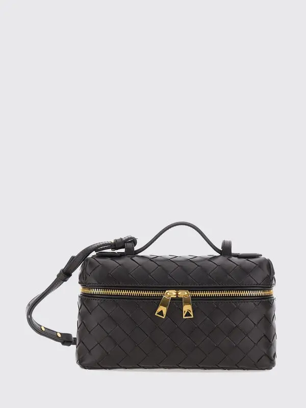 Bottega Veneta Big Bang Mini Intrecciato Linen Bag With Removable Strap - Brown