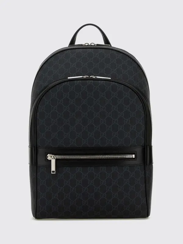 Gucci Gg Supreme Monogram Backpack With Adjustable Straps