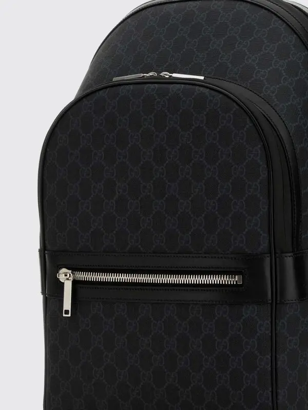 Gucci Gg Supreme Monogram Backpack With Adjustable Straps