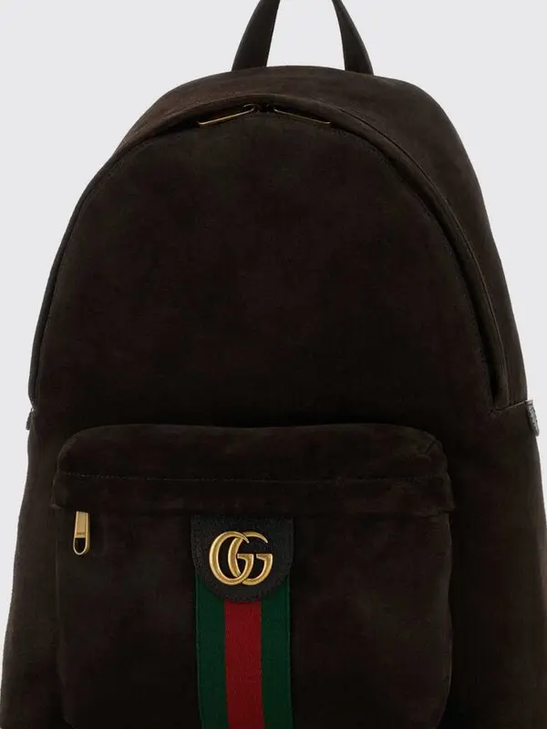 Gucci Ophidia Suede Backpack With Gg Monogram