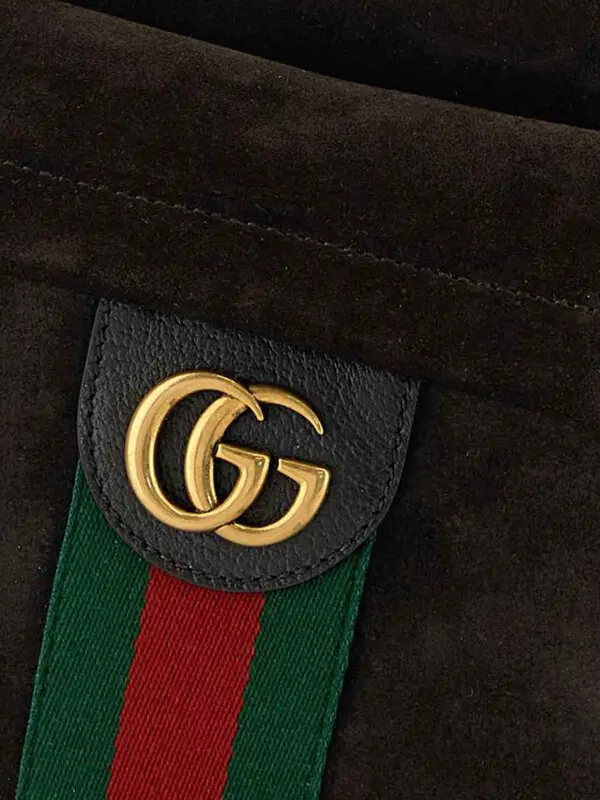 Gucci Ophidia Suede Backpack With Gg Monogram