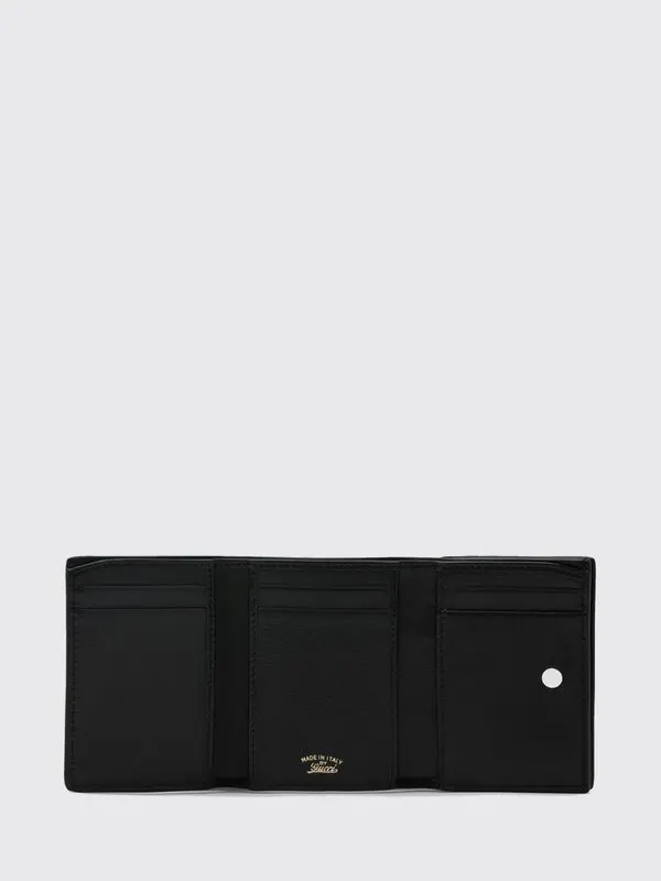 Gucci Horsebit Calfskin Wallet With Web Detail