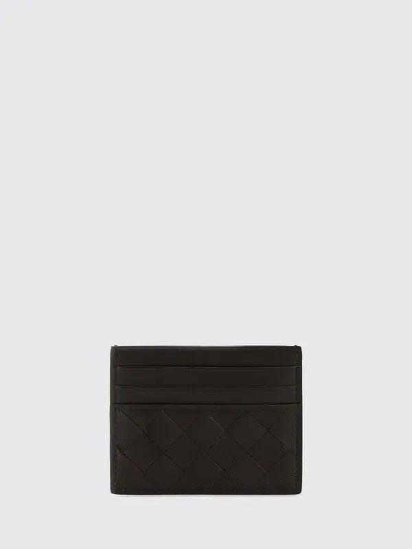 Bottega Veneta Flat Woven Nappa Calfskin Card Holder With 7 Slots