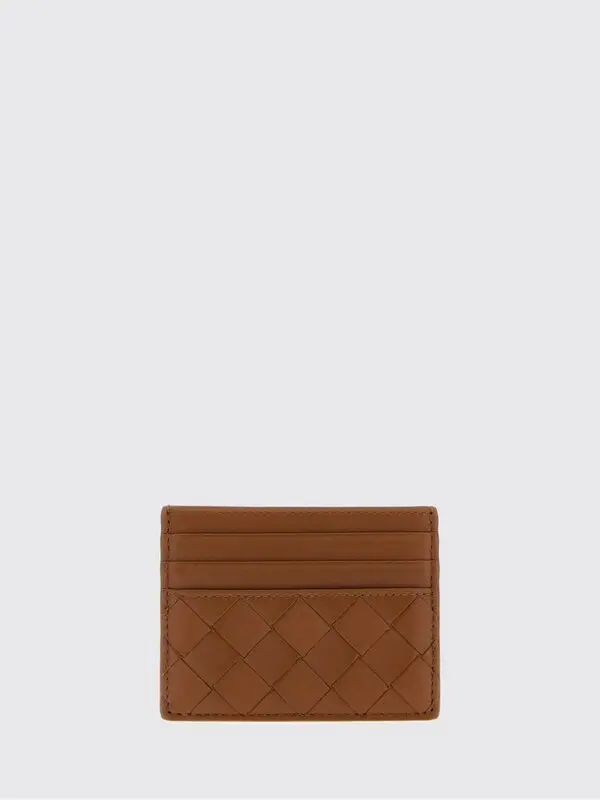 Bottega Veneta Flat Woven Nappa Calfskin Card Holder With 7 Slots
