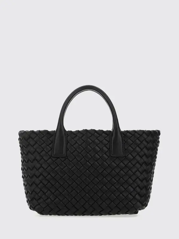 Bottega Veneta Mini Cabat Intrecciato Lambskin Bag - Black