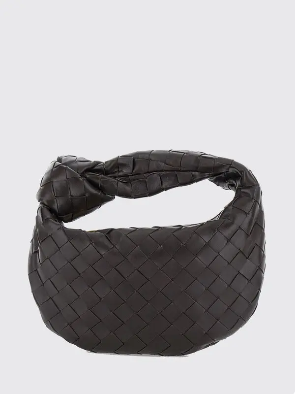 Bottega Veneta Jodie Mini Handbag In Intrecciato Leather With Knotted Handle - Brown