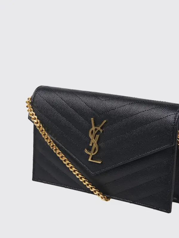 Saint Laurent Quilted Leather Crossbody Bag - Black