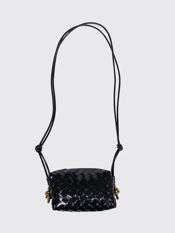 Bottega Veneta Loop Woven Leather Bag - Black