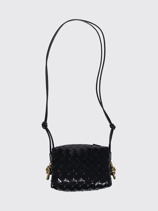 Bottega Veneta Loop Woven Leather Bag - Black