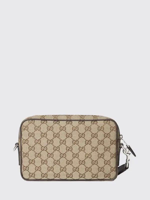 Gucci Gg Monogram Cotton-blend Jacquard Pouch - Cream