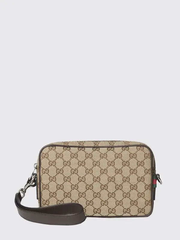 Gucci Gg Monogram Cotton-blend Jacquard Pouch