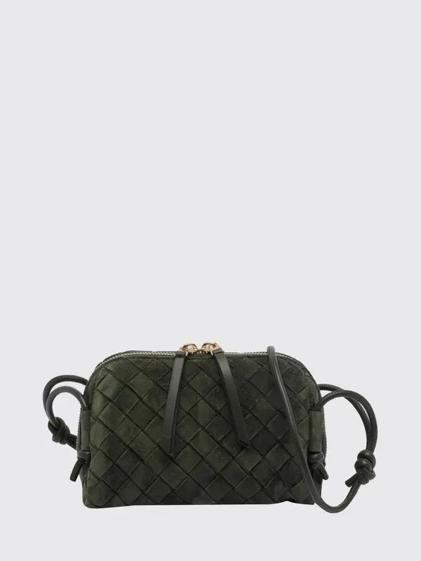 Bottega Veneta Concert Intrecciato Suede Leather Mini Bag - Green