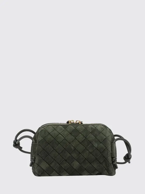 Bottega Veneta Concert Intrecciato Suede Leather Mini Bag - Green