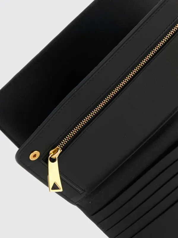 Bottega Veneta Intrecciato Nappa Leather Wallet On Chain - Black