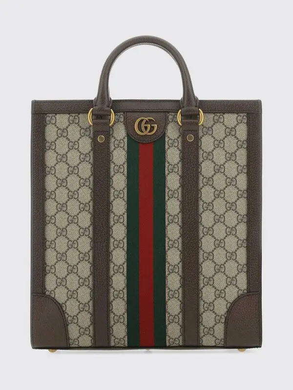 Gucci Ophidia Gg Supreme Tote Bag With Web Stripe