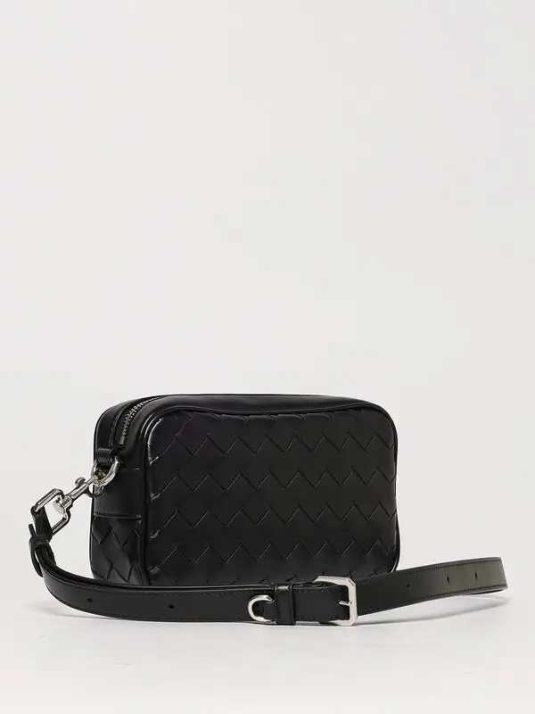 Bottega Veneta Woven Leather Bag - Black