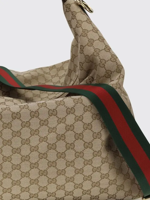 Gucci Large Brera Gg Monogram Jacquard Fabric Shoulder Bag