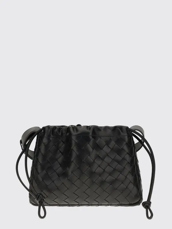 Bottega Veneta Dustbag Bike Crossbody Bag In Intrecciato Calfskin Leather - Black