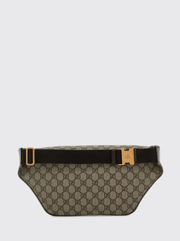 Gucci Gg Supreme Belt Bag With Monogram And Web Stripe