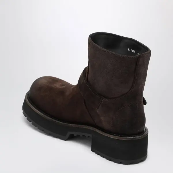 Balenciaga Venom Mini Waxed Suede Calfskin Boots