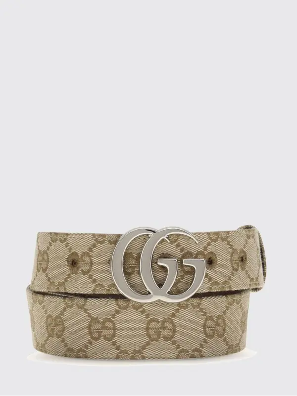 Gucci Gg Monogram Coated Cotton Belt