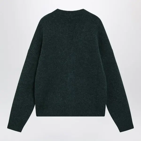AMI Paris Bottle De Coeur Cardigan - Green