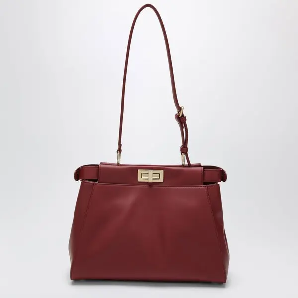 Fendi Dark Peekaboo Soft Large Bag - Red