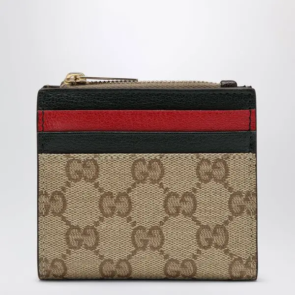 Gucci Beige Sand Wallet With Multicoloured Compartments - Cream