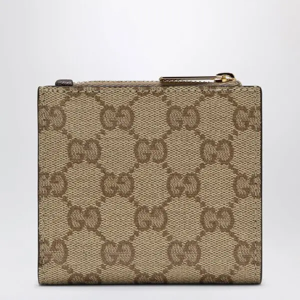 Gucci Beige Sand Wallet With Multicoloured Compartments