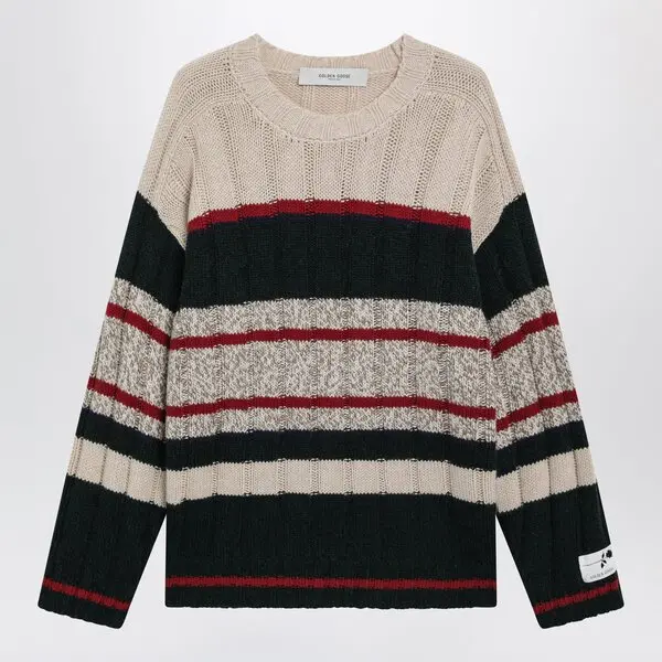 GOLDEN GOOSE Multicolour Striped Jumper In Alpaca Blend - Multicolor
