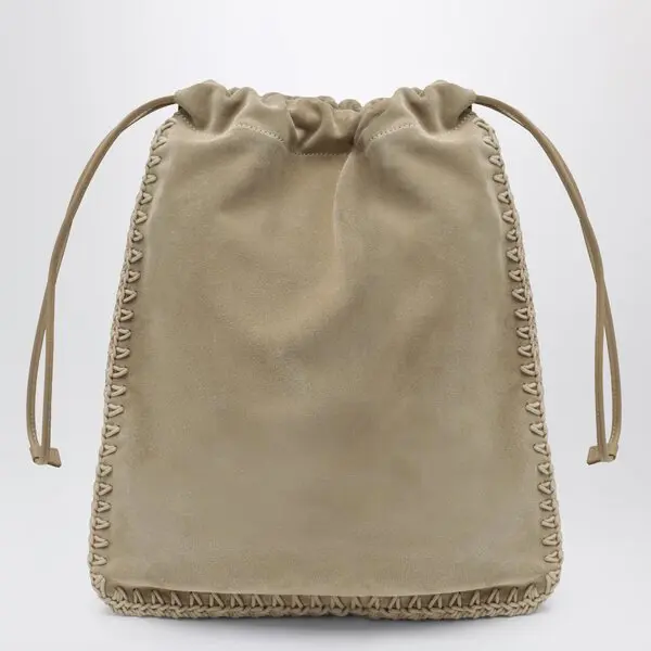 Prada Wish Pouch In Deserto Suede