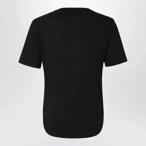 Fendi Cotton Jersey T-shirt With 'ti Amo' Graphic Print - Black