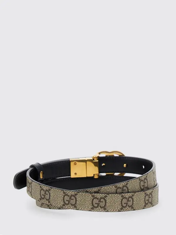 Gucci Gg Marmont Reversible Belt - Cream