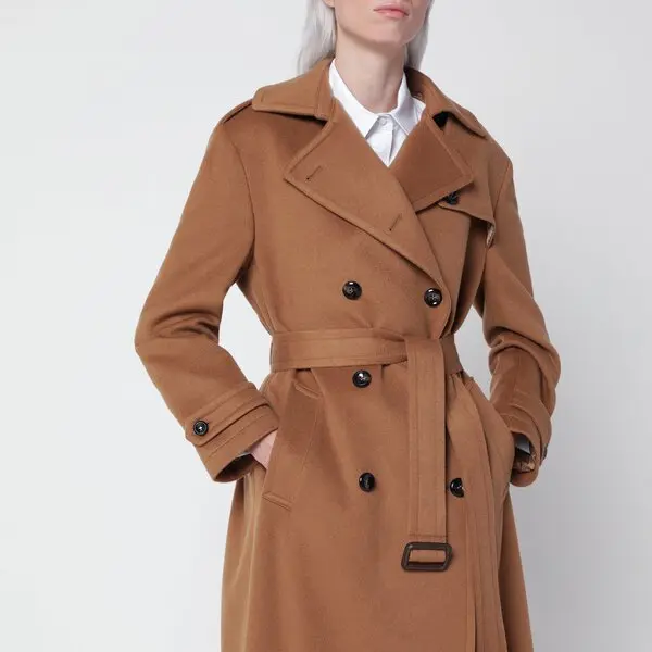 Tagliatore Double-breasted Cashmere Trench Coat