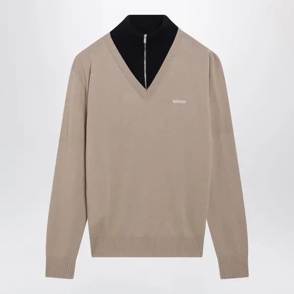 Miu Miu Cashmere Turtleneck Sweater - Cream