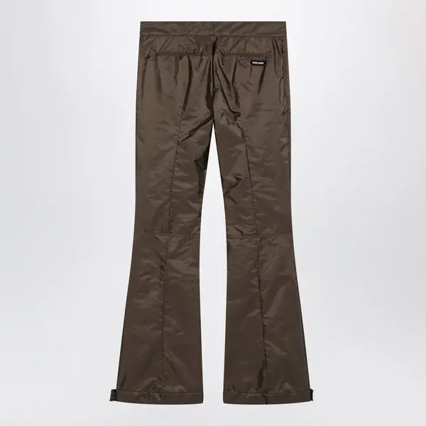Miu Miu Technical Fabric Flared Trousers
