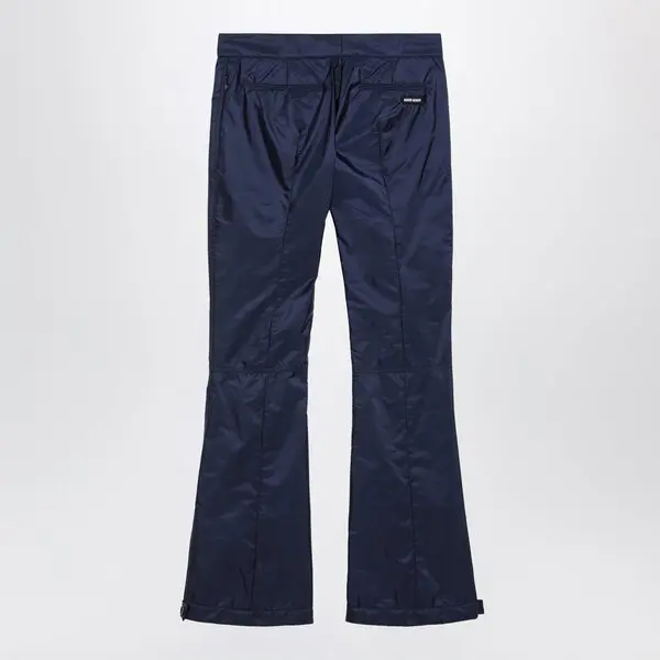 Miu Miu Flared Technical Fabric Trousers