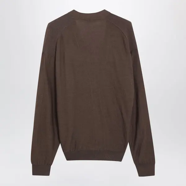LEMAIRE Twisted Shitake Merino Wool Cardigan