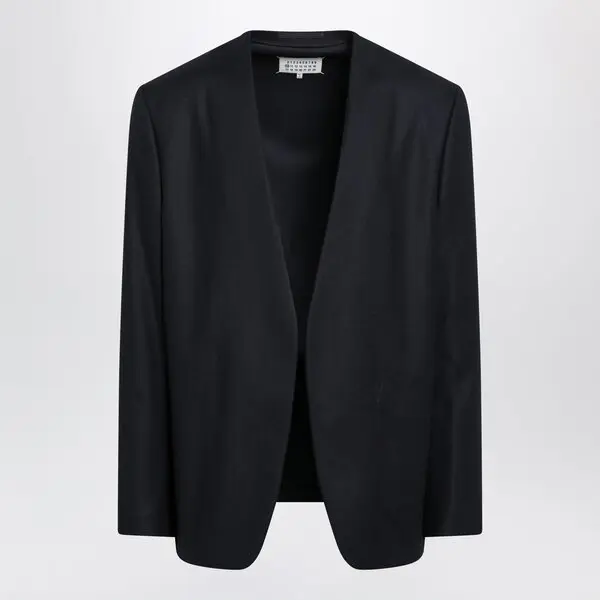 MAISON MARGIELA Minimal Navy Virgin Wool Jacket