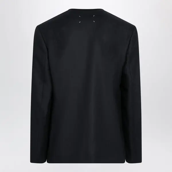 MAISON MARGIELA Minimal Navy Virgin Wool Jacket