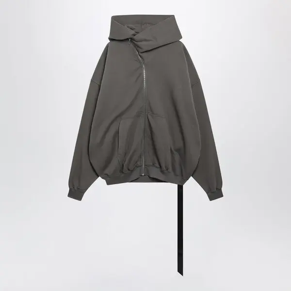 Rick Owens Mountain Hunter Gravel Cotton Hoodie - Brown