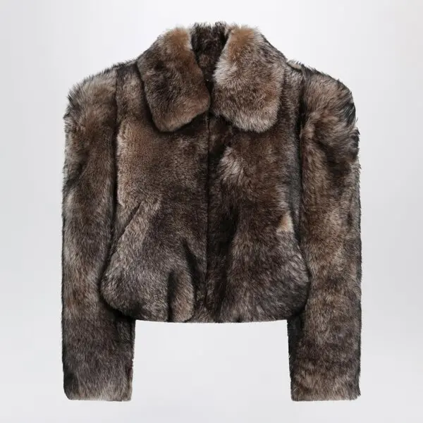 Chloé Short Shearling Jacket - Brown